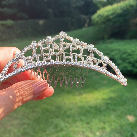 Accessories | New Unique Crystal Happy Birthday Hair Comb | Poshmark